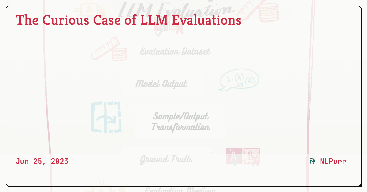 The Curious Case of LLM Evaluations • NLPurr